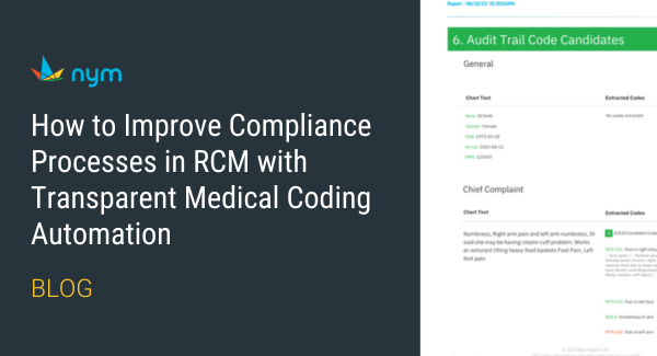 Improve RCM Compliance Processes with Medical Coding Automation | Nym